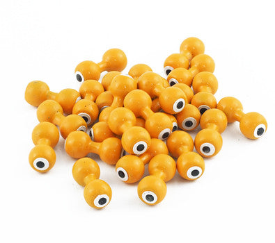 Painted Double Pupil Lead Eyes – Allen Fly Fishing
