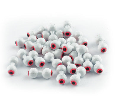 Painted Double Pupil Lead Eyes – Allen Fly Fishing